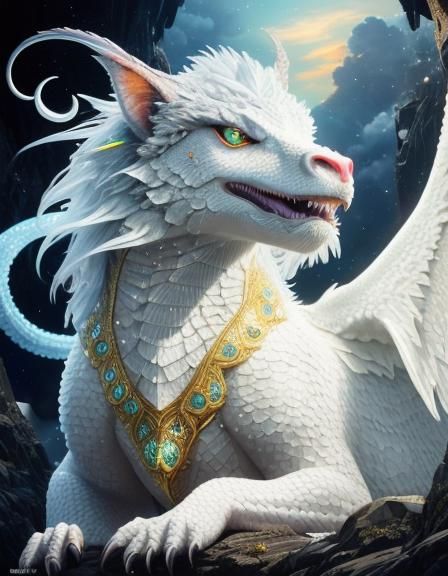 Wisdom Dragon - AI Generated Artwork - NightCafe Creator