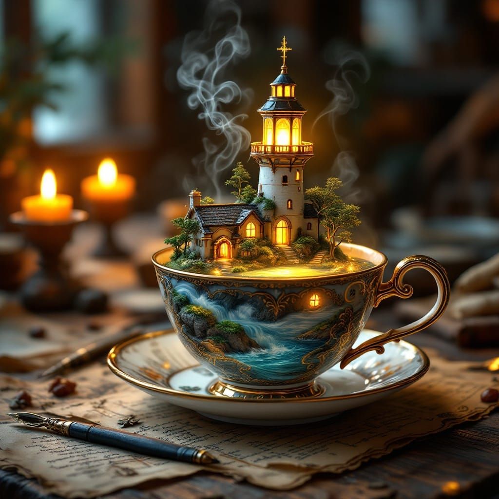Miniature Magical Lighthouse 1 - Miniature Magical Lighthous...