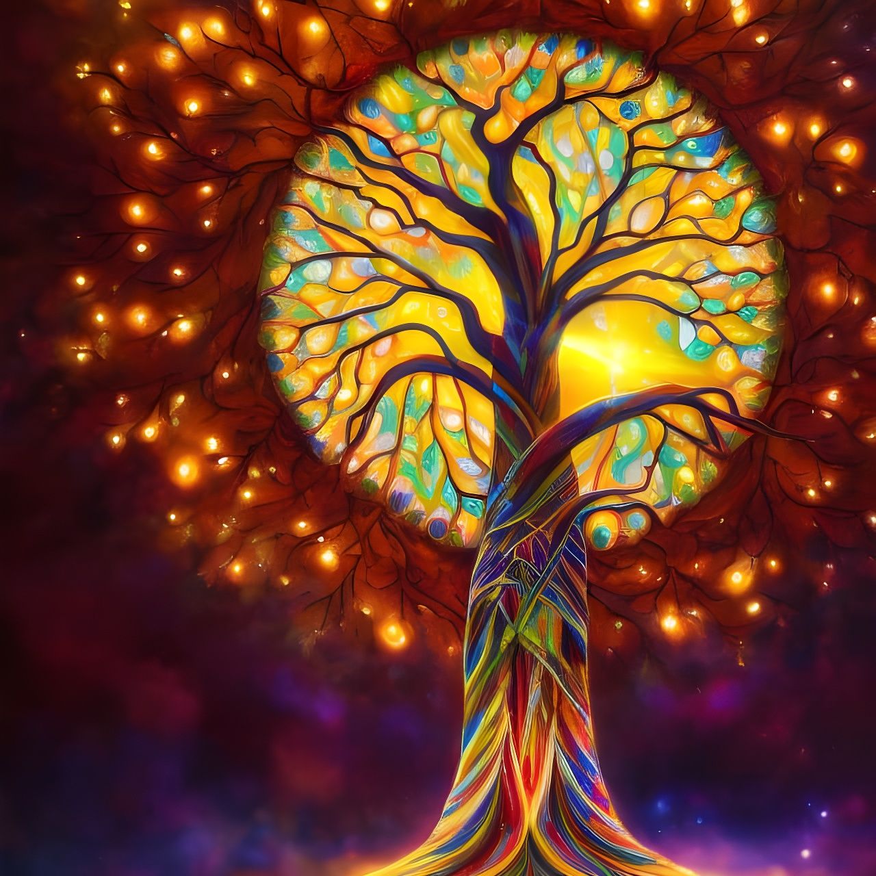 The Tree of Life ~ Evolved - AI Generated Artwork - NightCafe Creator