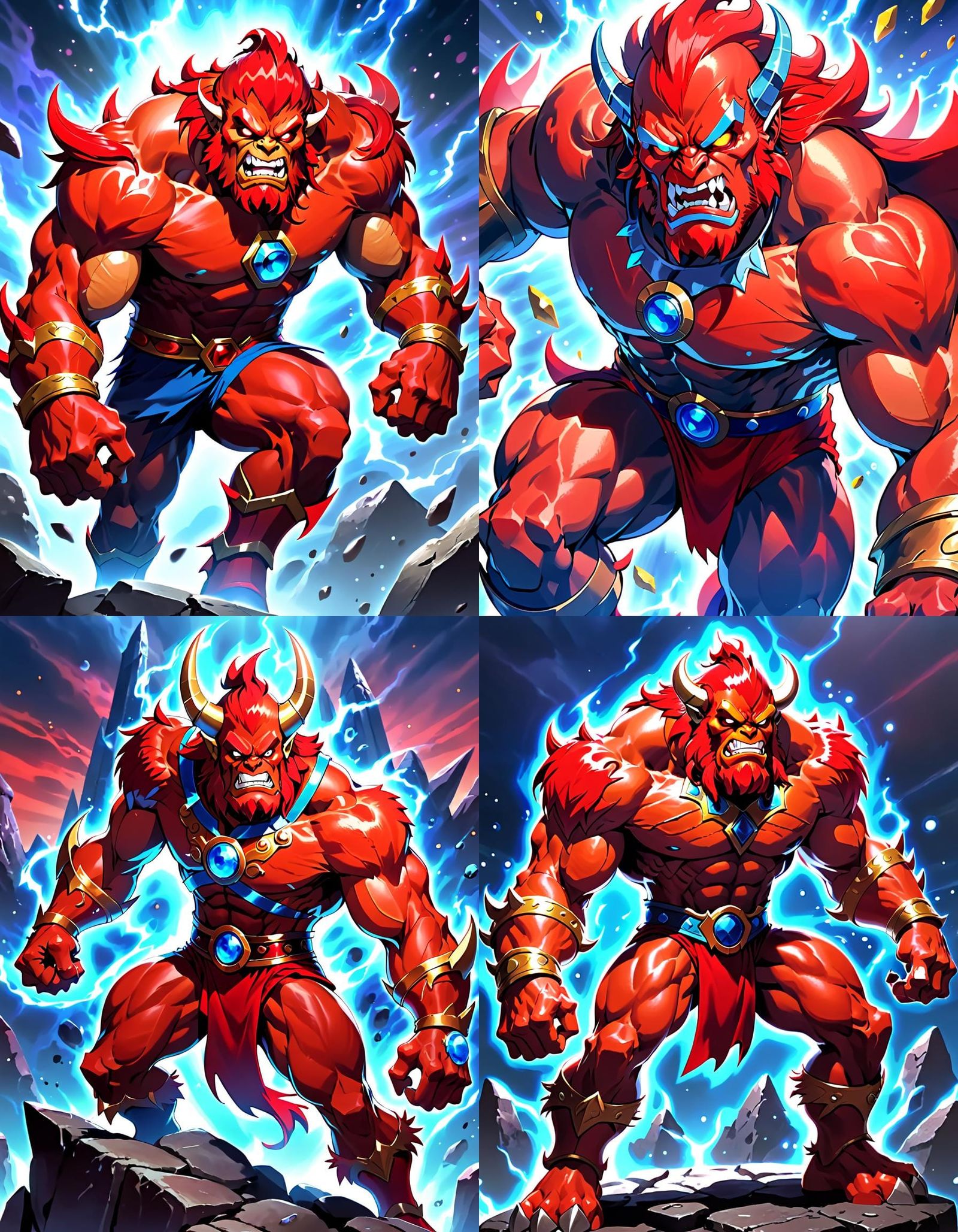 Red Beast Man master of the universe - AI Generated Artwork - NightCafe ...