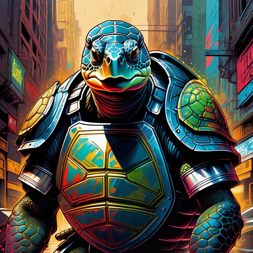 a turtle knight Sir Terrapin - AI Generated Artwork - NightCafe Creator