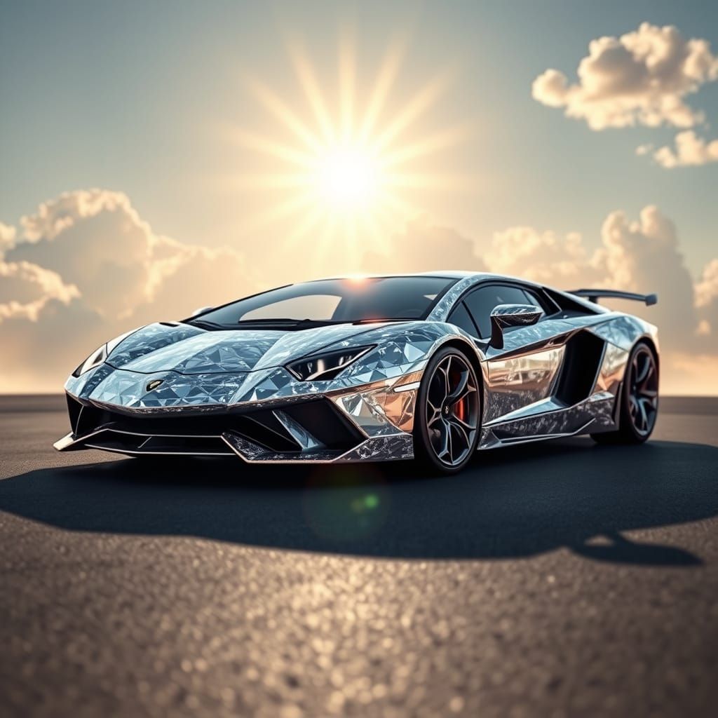 Crystal coupé #2 - Luxury Diamond Lamborghini Aventador Bask...
