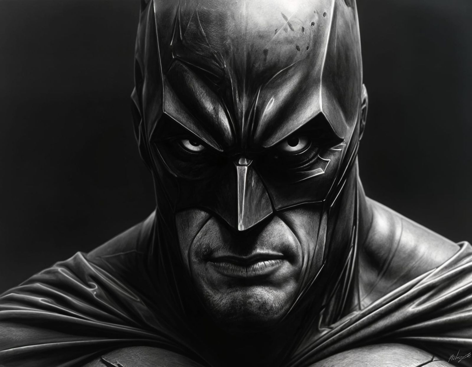 The batman - Gotham's Dark Protector in Hyperdetailed Charco...