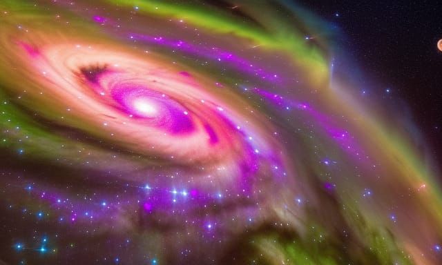 Space Flyby: The Disco Wheel Galaxy - AI Generated Artwork - NightCafe ...