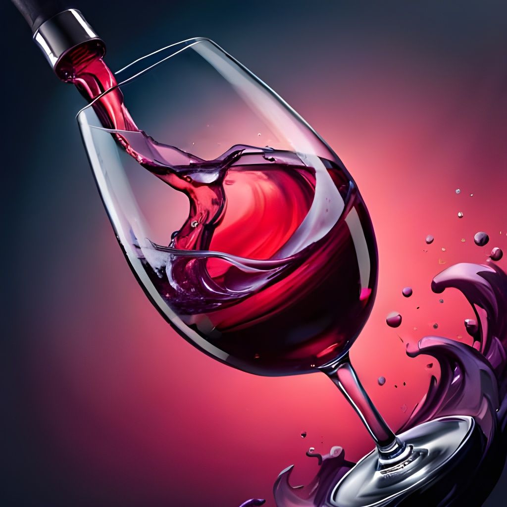 Flowing wine - AI Generated Artwork - NightCafe Creator