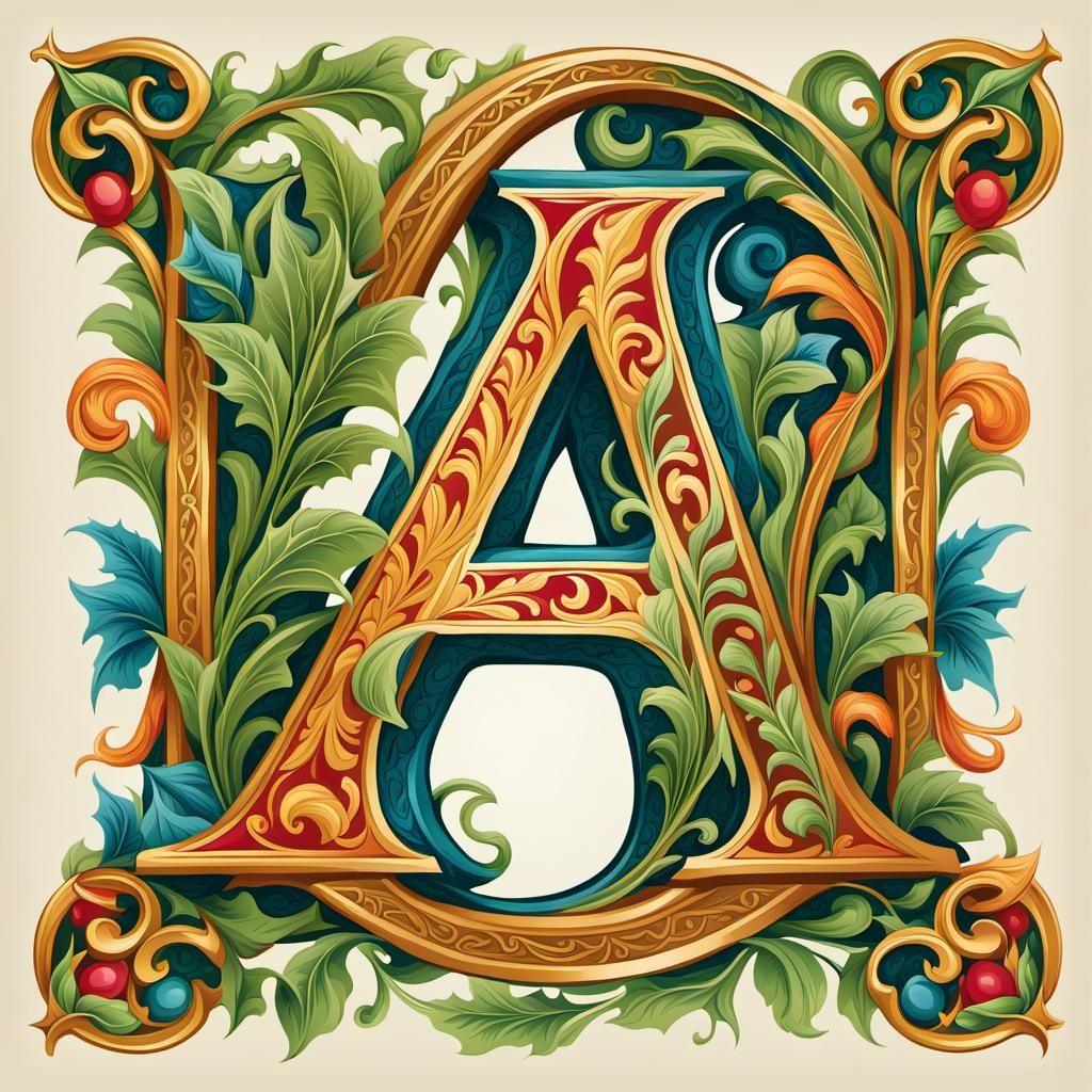 Lettrine "A" - AI Generated Artwork - NightCafe Creator