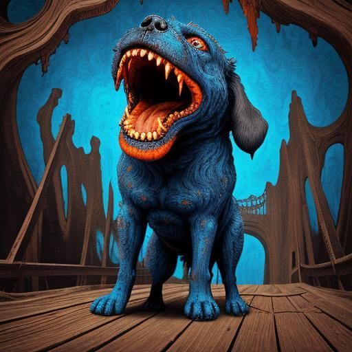 A screaming DOG - A screaming DOG