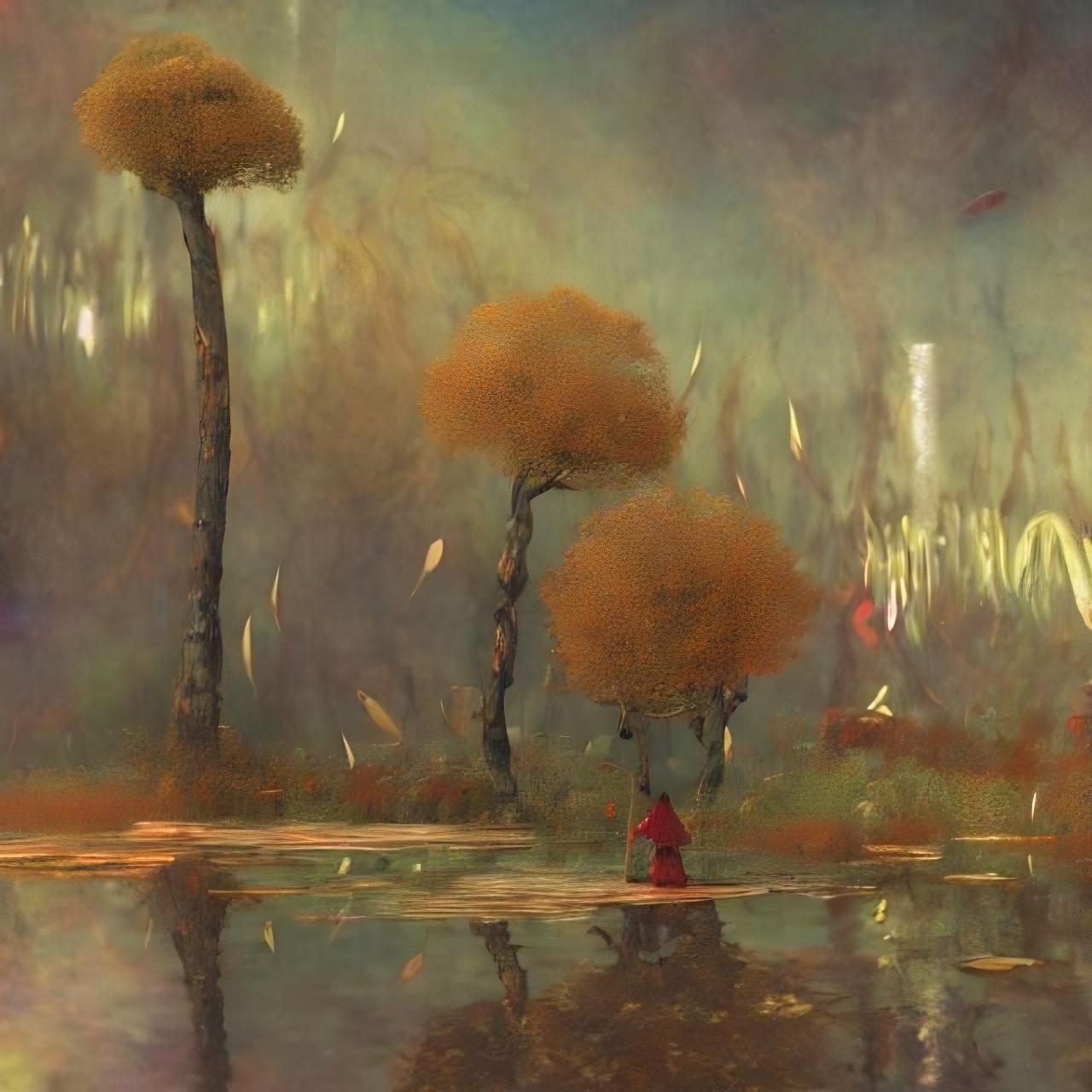 Red Witch of The Garden: Poling - AI Generated Artwork - NightCafe Creator