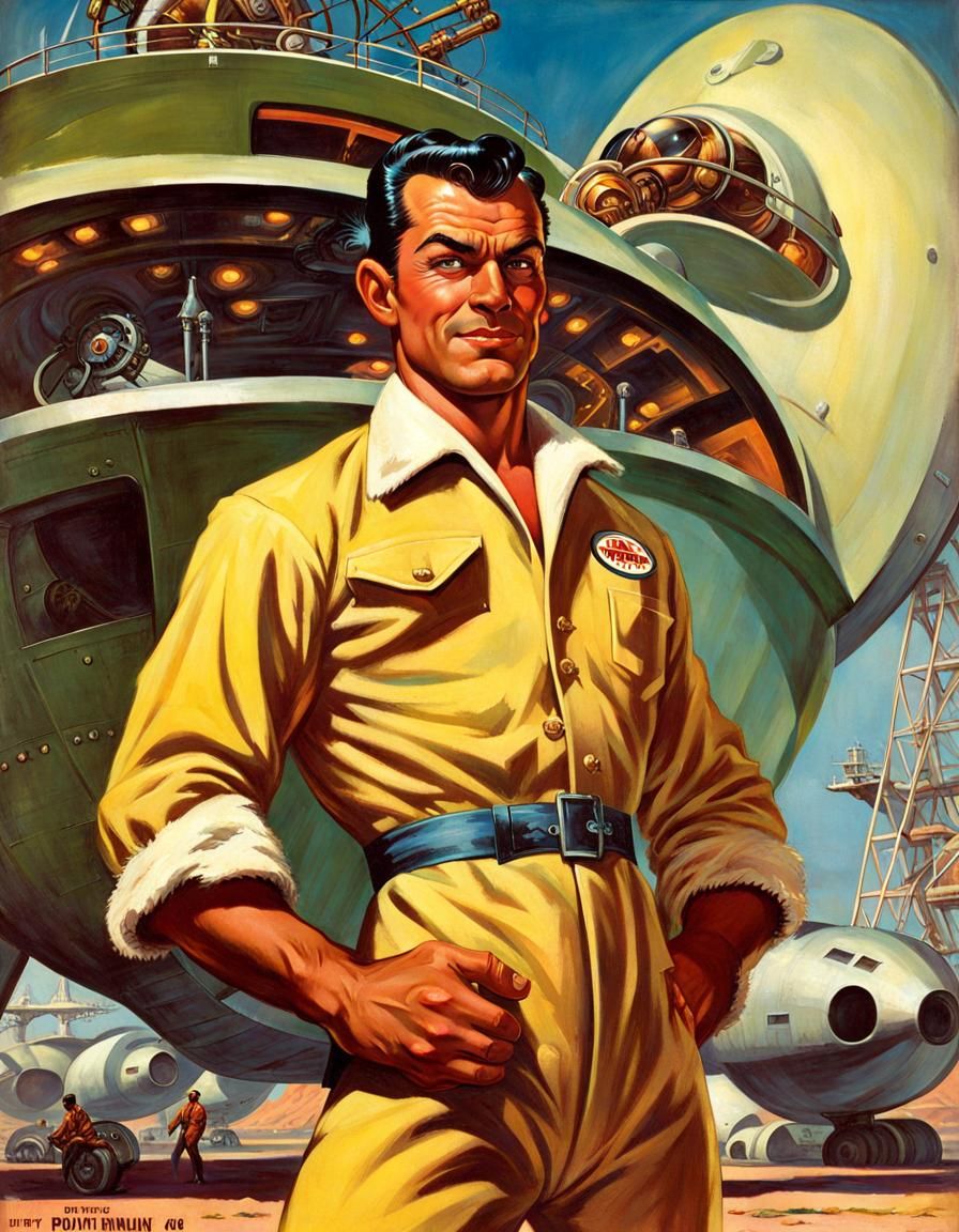 Atompunk engineer - AI Generated Artwork - NightCafe Creator