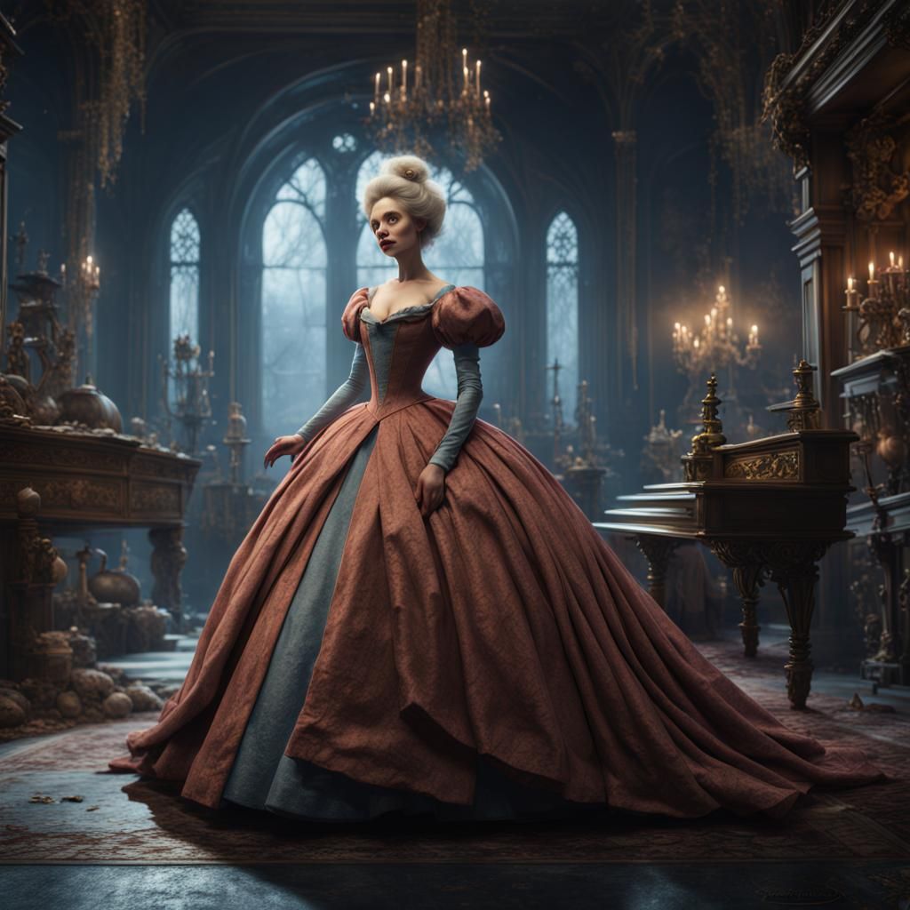 Cinderella as a Tim Burton character - AI Generated Artwork - NightCafe ...