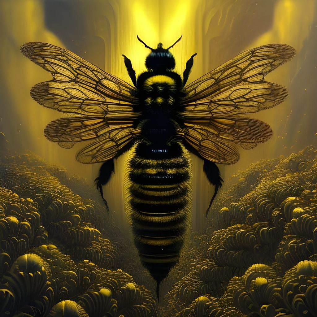 Magical Bee - AI Generated Artwork - NightCafe Creator