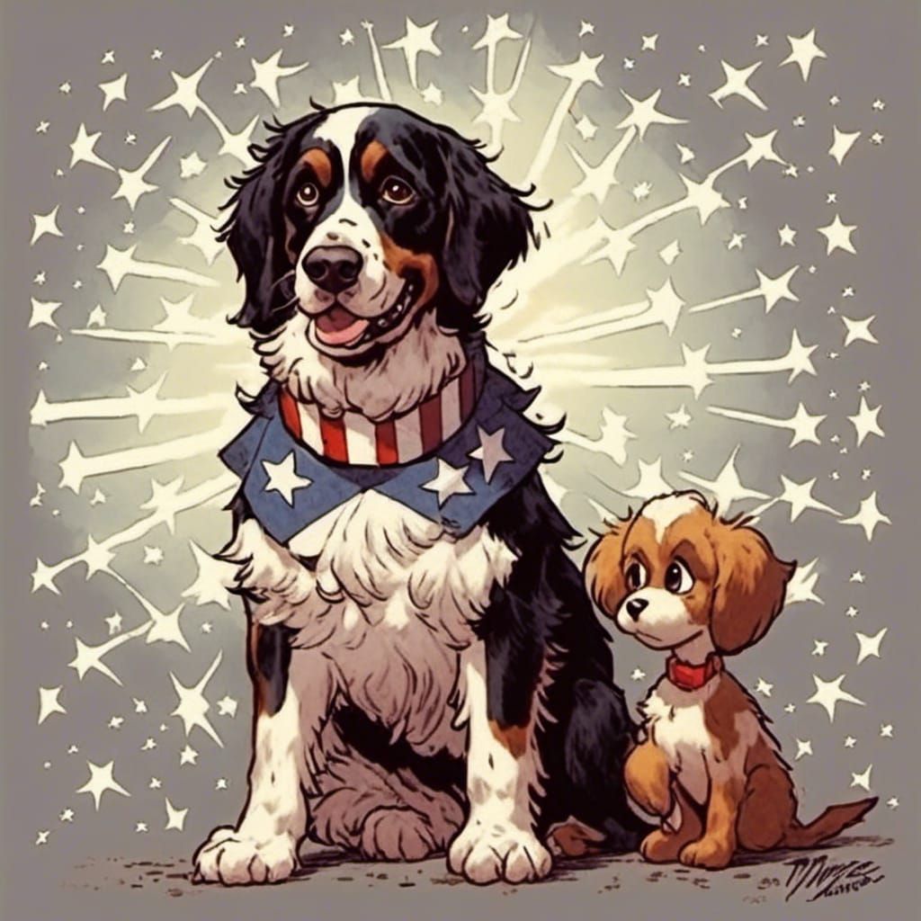 Captain America dog - AI Generated Artwork - NightCafe Creator