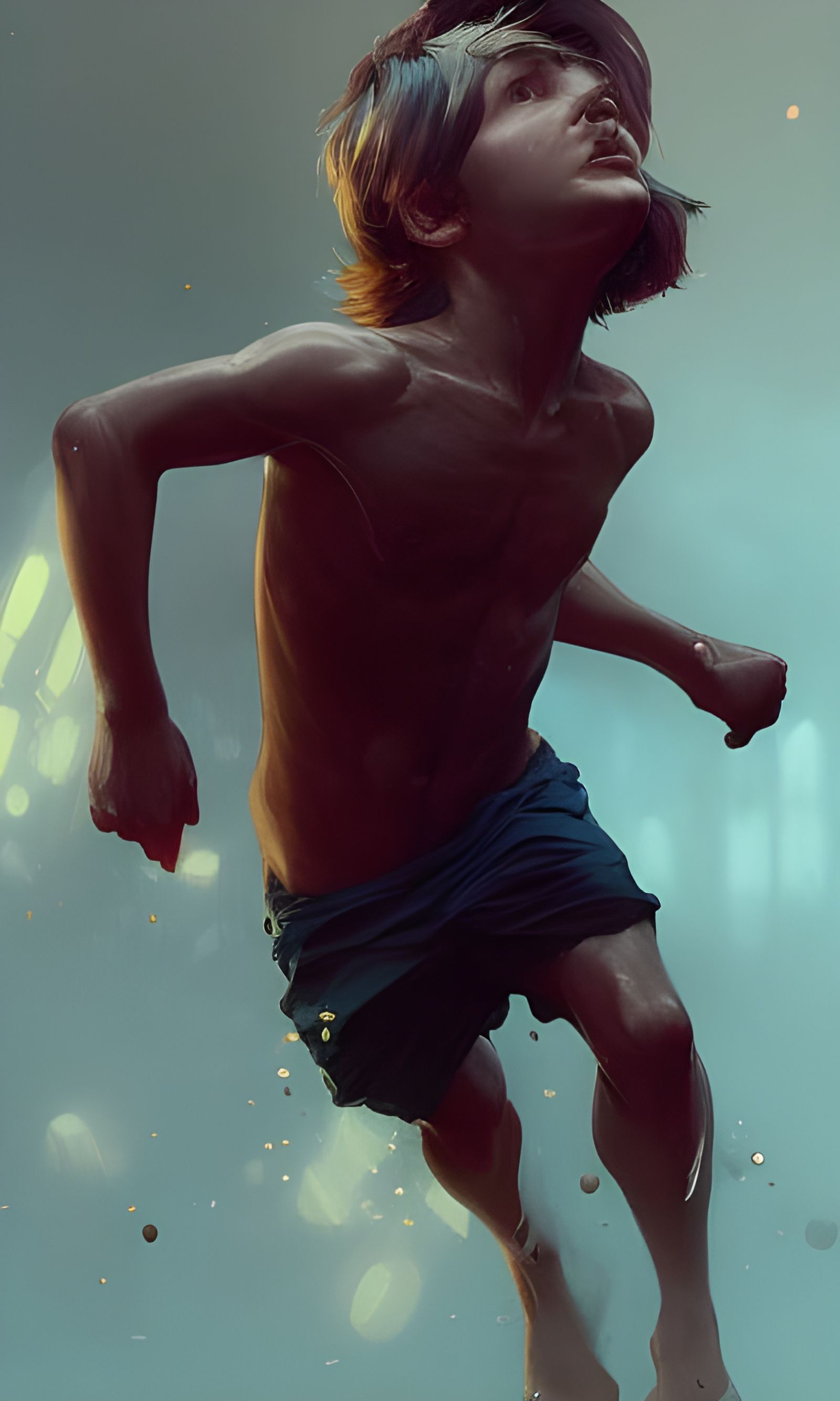 Fully body boy running - AI Generated Artwork - NightCafe Creator