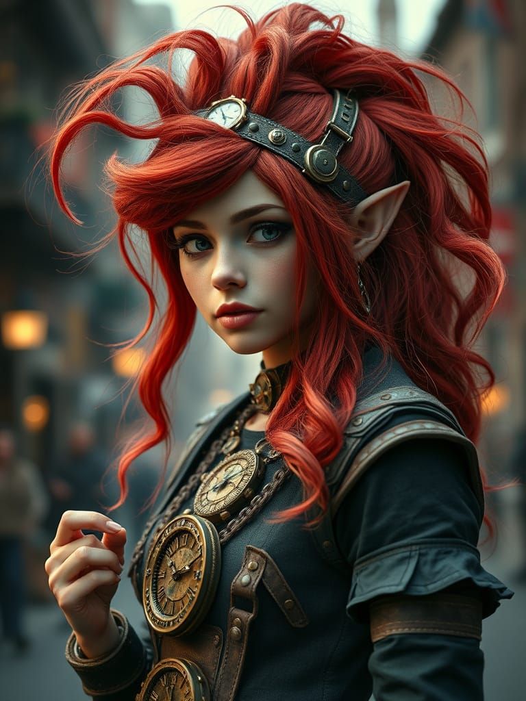 troll woman - Steampunk Troll Woman in Griffonstone City