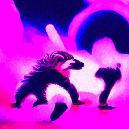 dancing badgers with big fluffy hair style - AI Generated Artwork ...