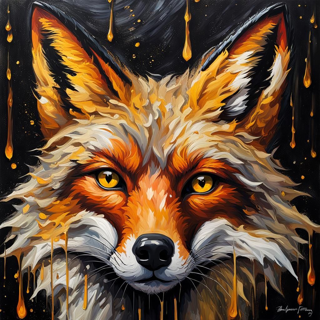 Amber-Eyed Fox - AI Generated Artwork - NightCafe Creator