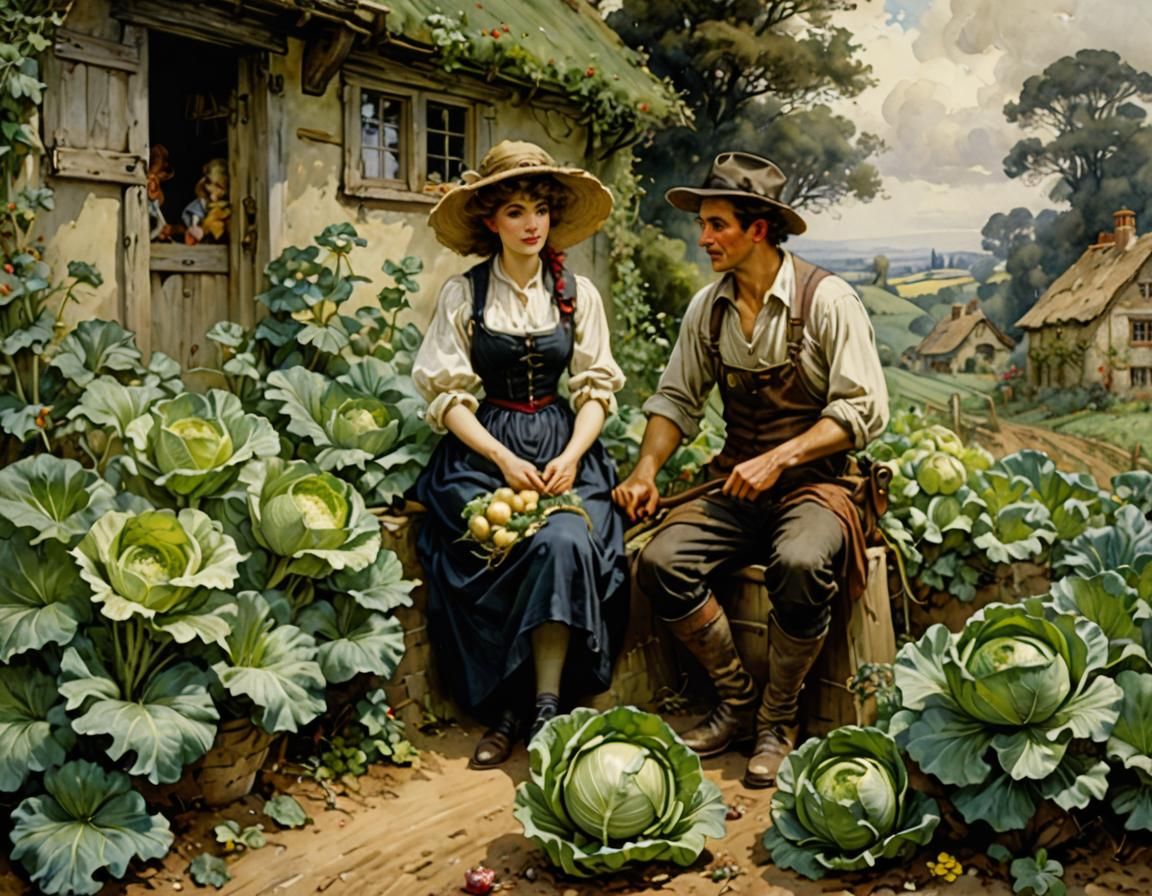A cabbage patch - AI Generated Artwork - NightCafe Creator