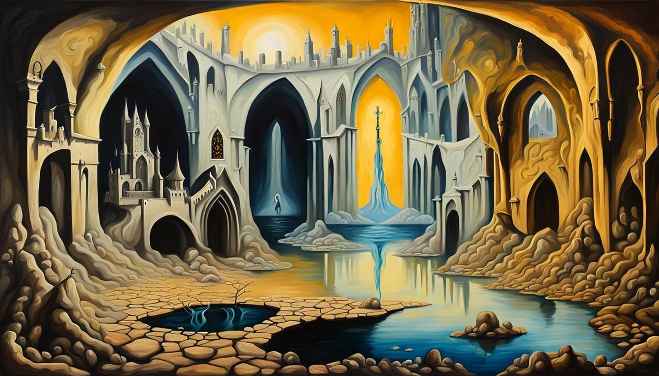 Medieval Lair. Daliesque - AI Generated Artwork - NightCafe Creator