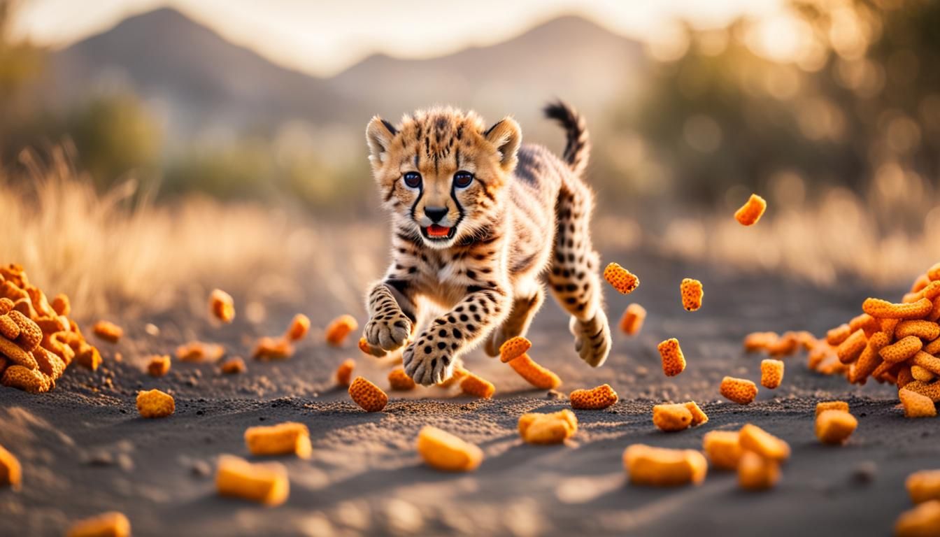 Baby Chester Cheetah looking for Cheetos - AI Generated Artwork ...