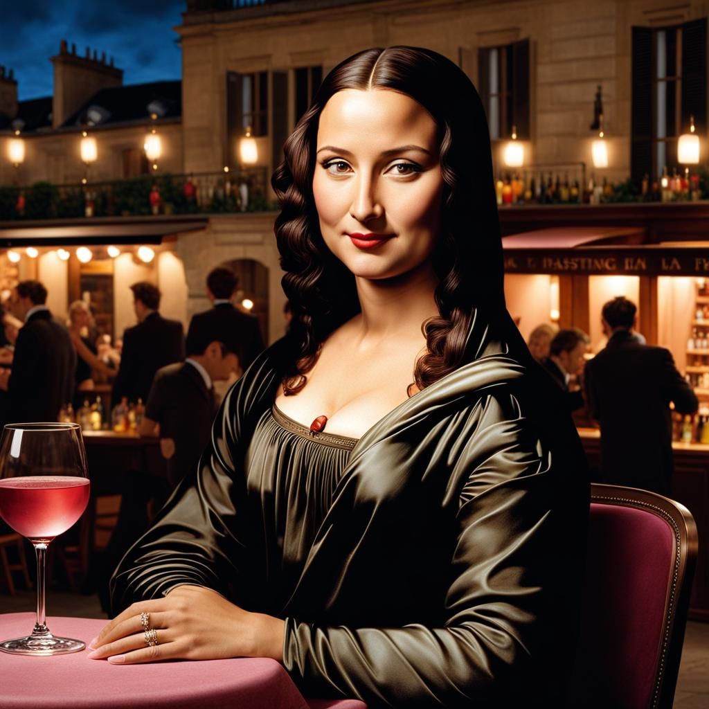 Mona Lisa in the Present - AI Generated Artwork - NightCafe Creator