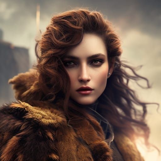 Steampunk Winter Wonderland steampunk engine, cubist painting, Neo ...