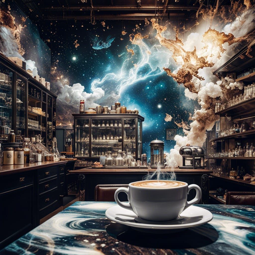 Inter-Galactic Coffee House & Bar - AI Generated Artwork - NightCafe ...