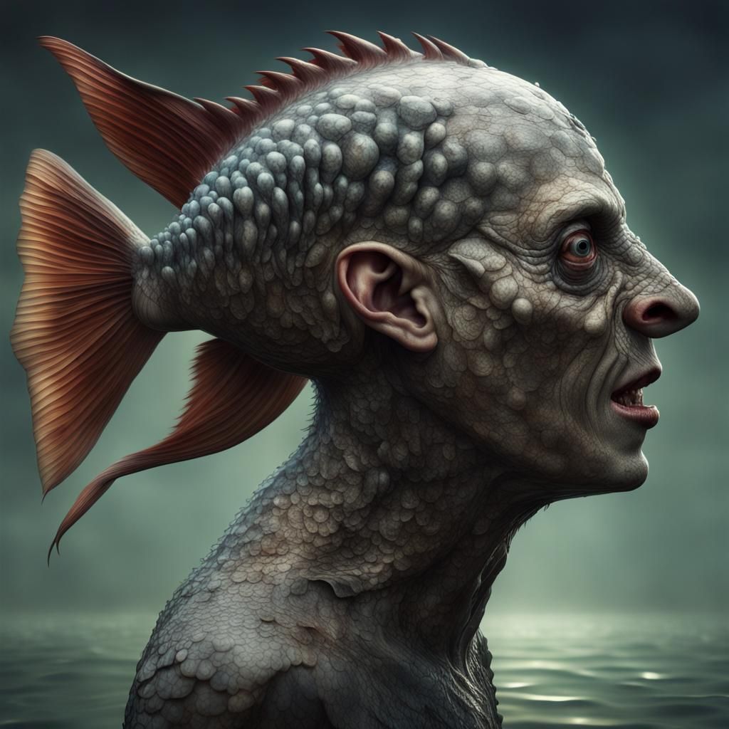 Fisch Kopf - AI Generated Artwork - NightCafe Creator