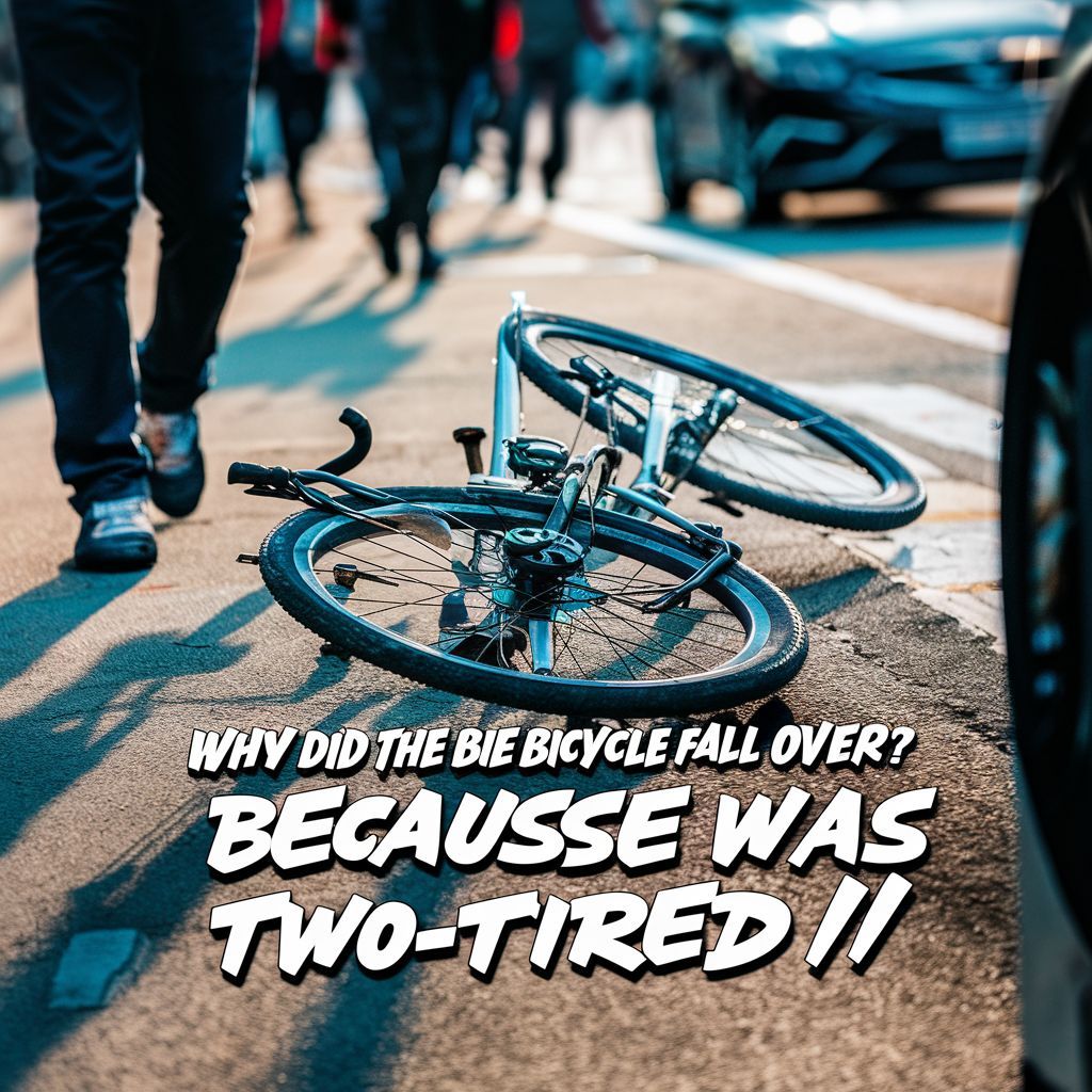Why did the bicycle fall over? Because it was two-tired! - AI Generated ...