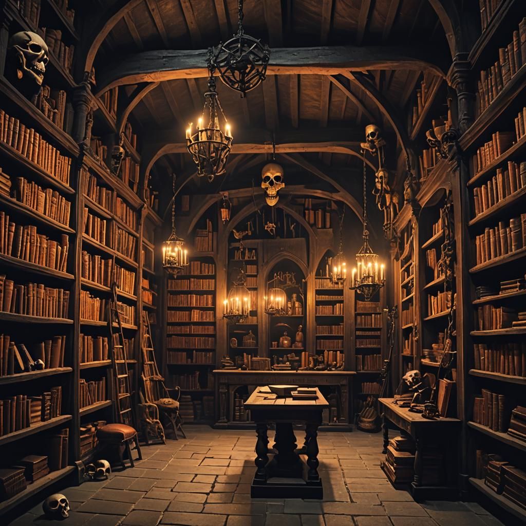 The Alchemist's Library - AI Generated Artwork - NightCafe Creator