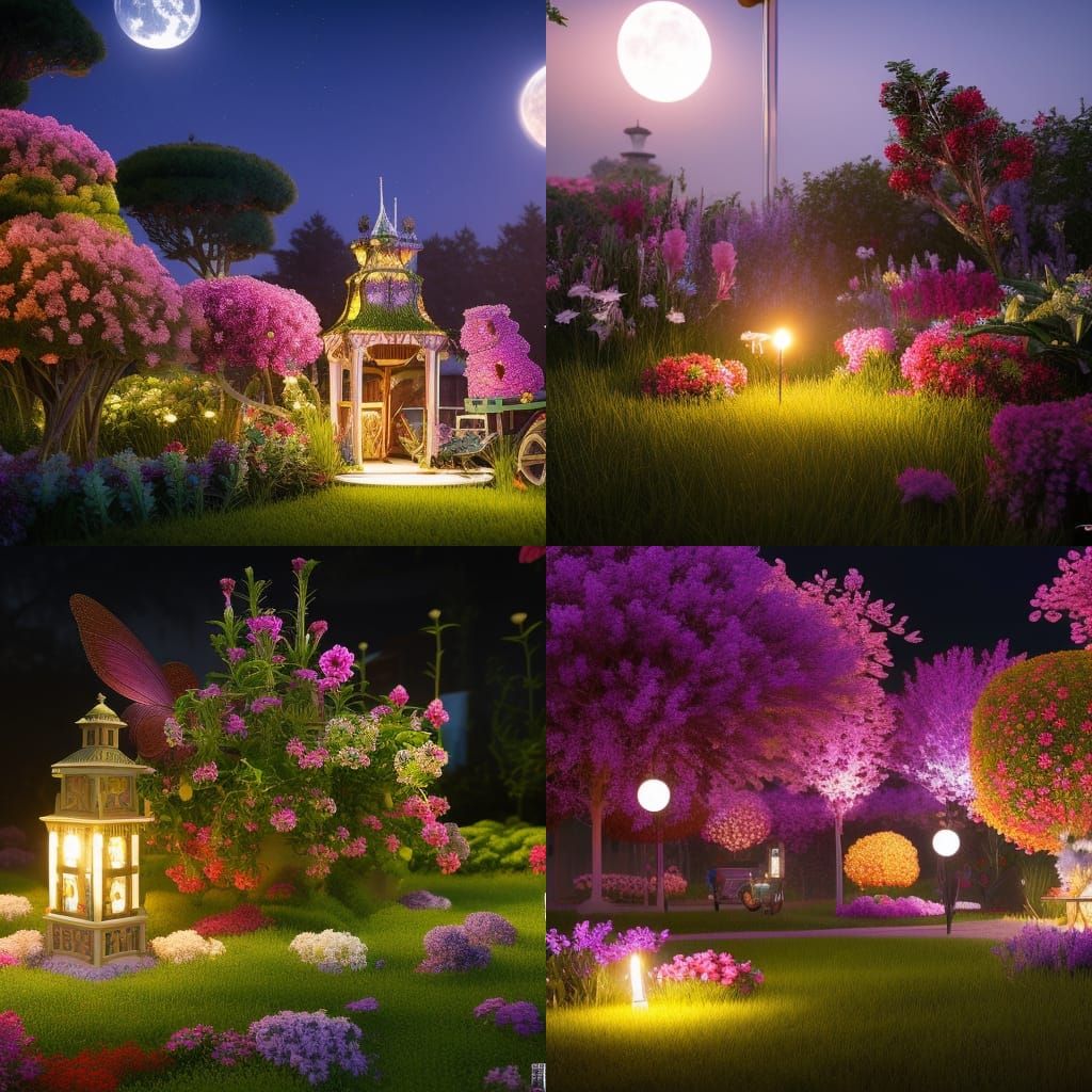 flower garden - AI Generated Artwork - NightCafe Creator
