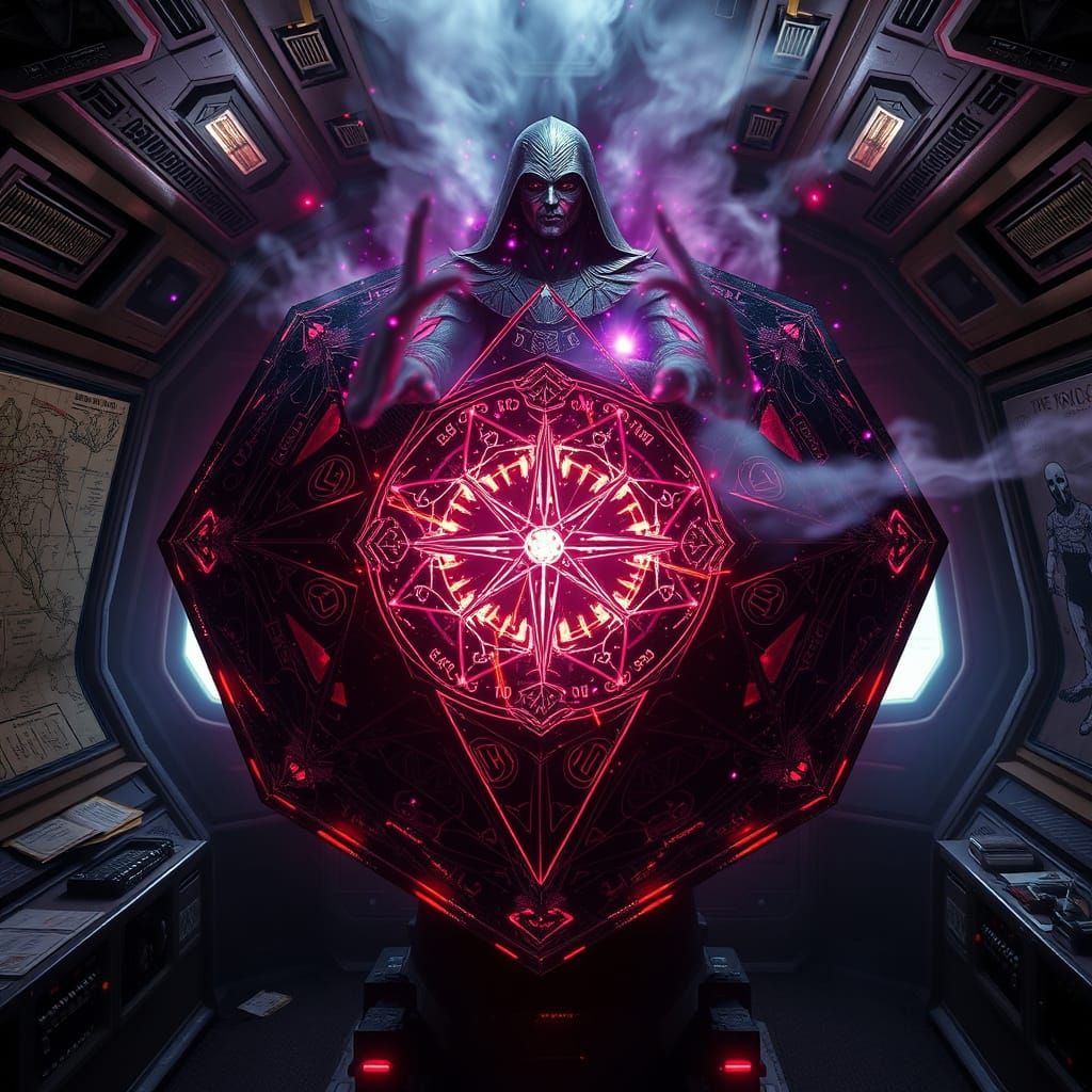 Ancient Sith Artifact Radiates Power in Starship C... - AI Art