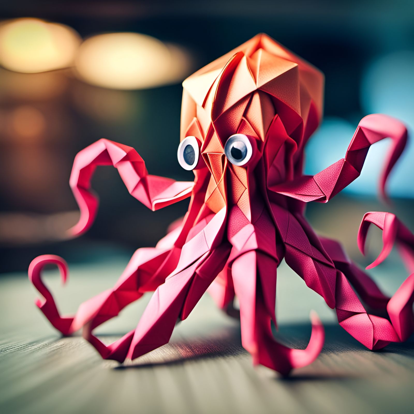 Super cute origami octopus - AI Generated Artwork - NightCafe Creator