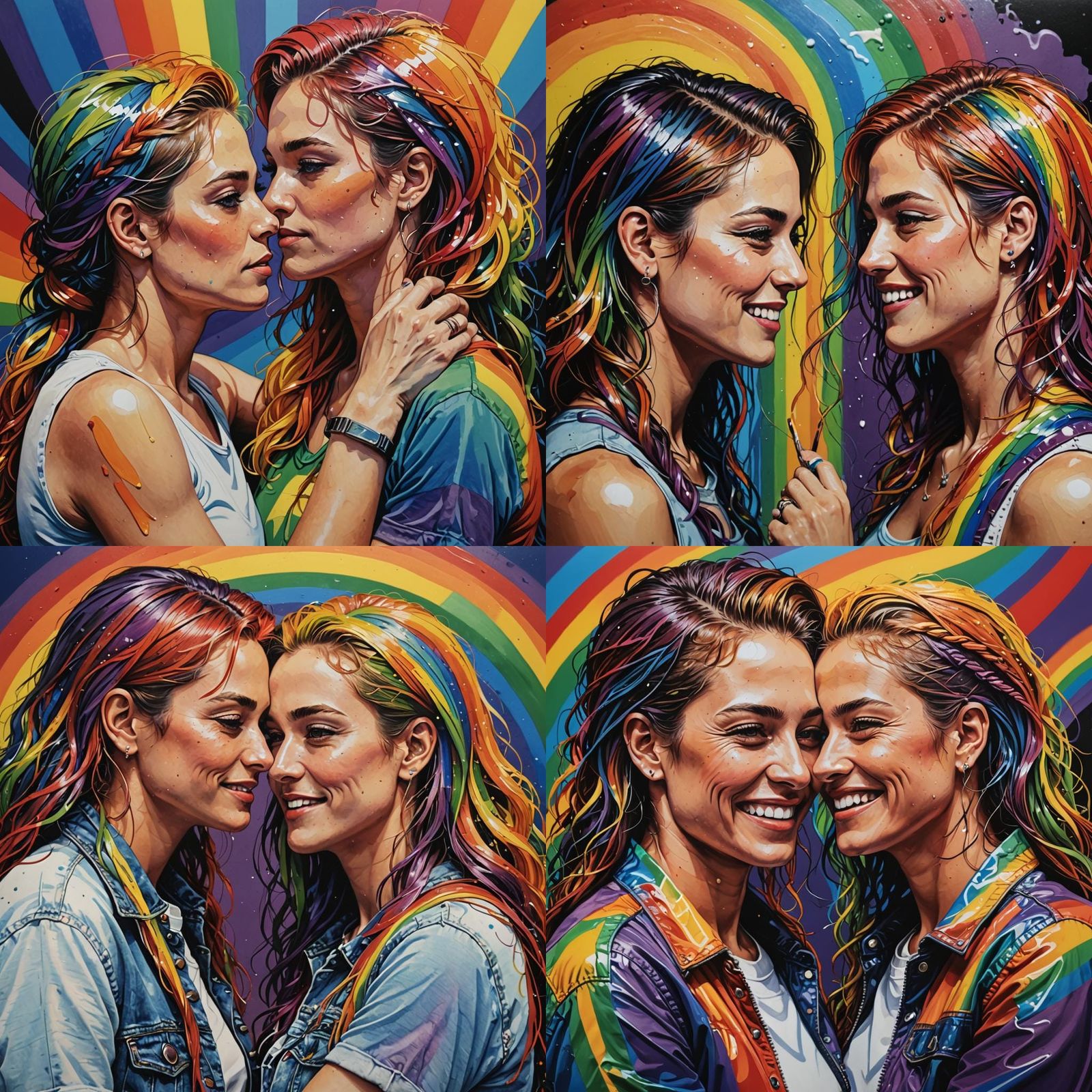 acrylic, high contrast, colorful, ultra detailed, ultra quality ...