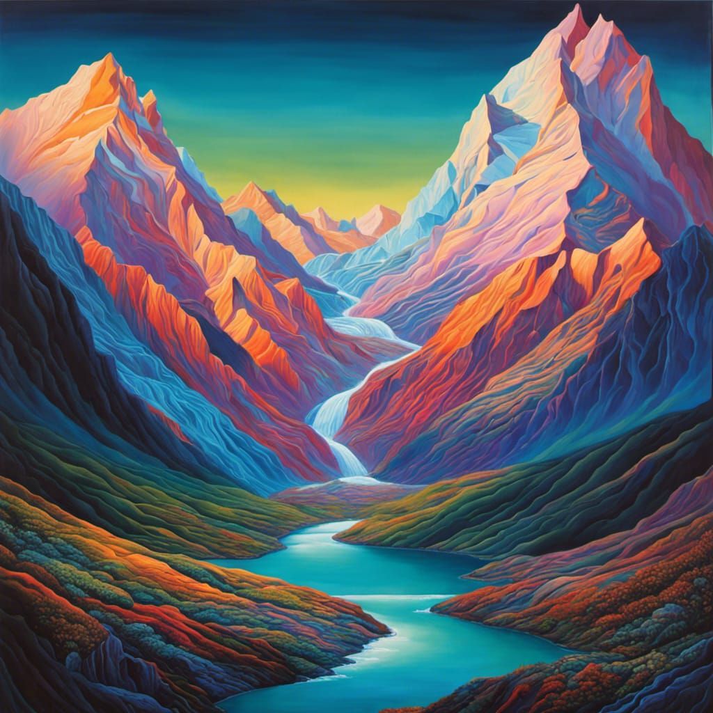 Mountains - AI Generated Artwork - NightCafe Creator