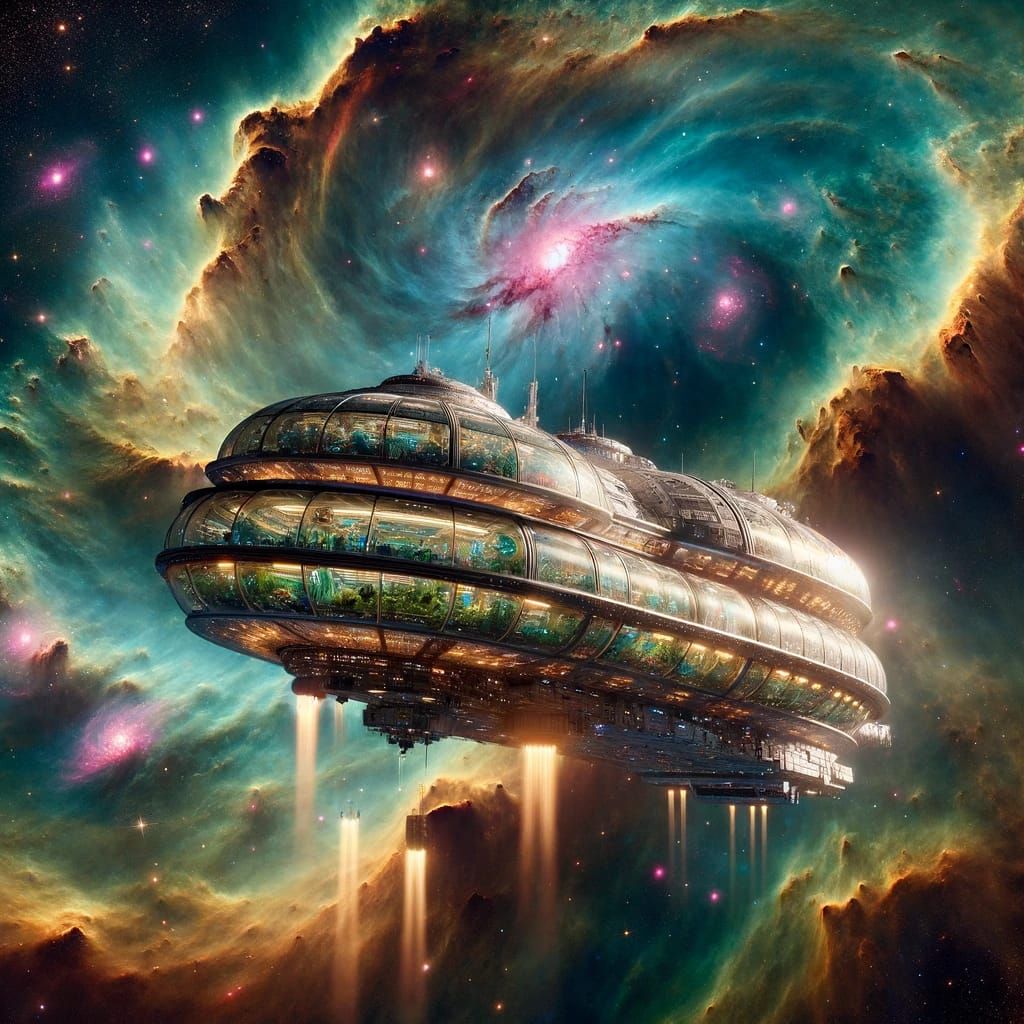 Colossal Space Ark - AI Generated Artwork - NightCafe Creator