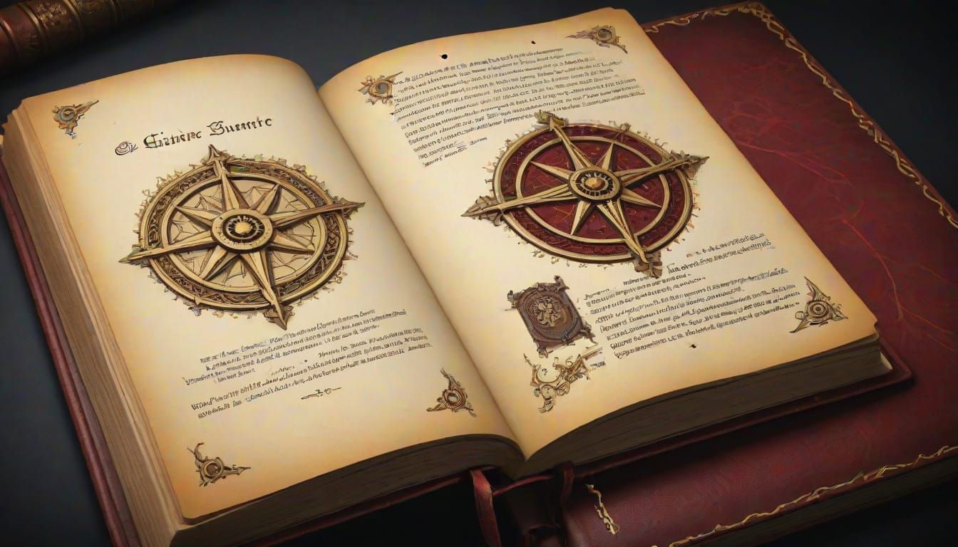 grimoire - Ancient Magical Codex in Mystical Style