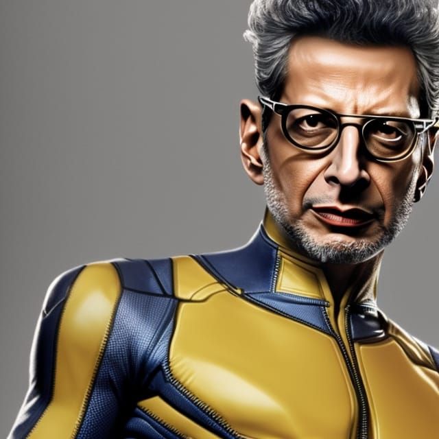 Jeff Goldblum as Wolverine - AI Generated Artwork - NightCafe Creator