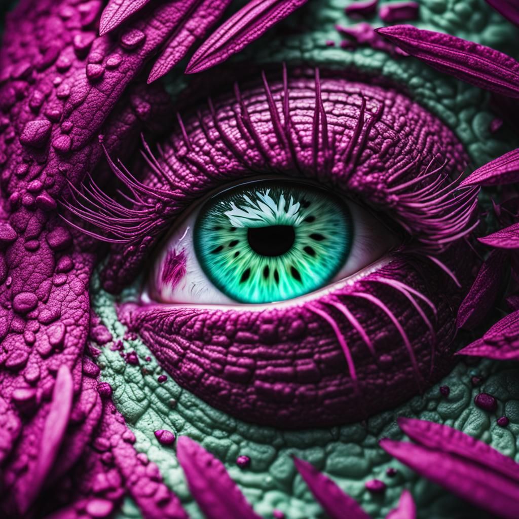Mint eye. - AI Generated Artwork - NightCafe Creator
