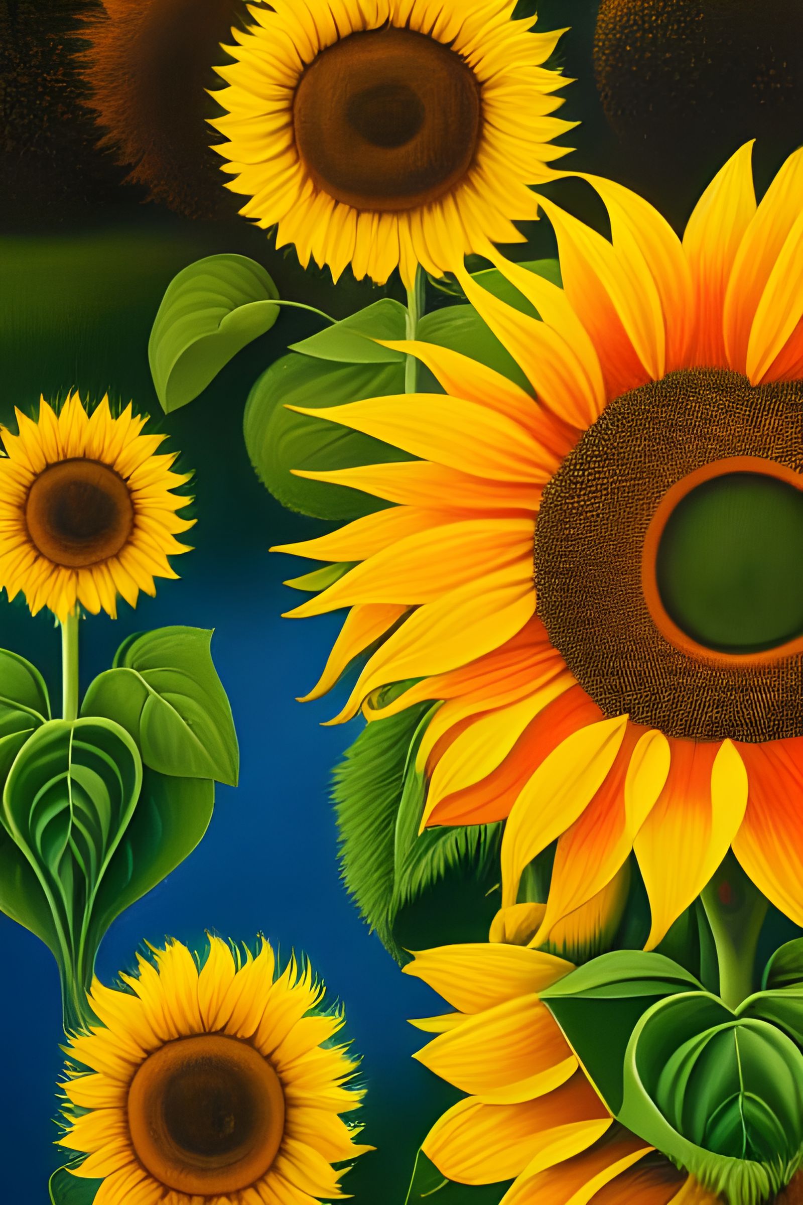 sunflowers, Jacek Yerka Salvador Dali Leonora Carrington - AI Generated ...