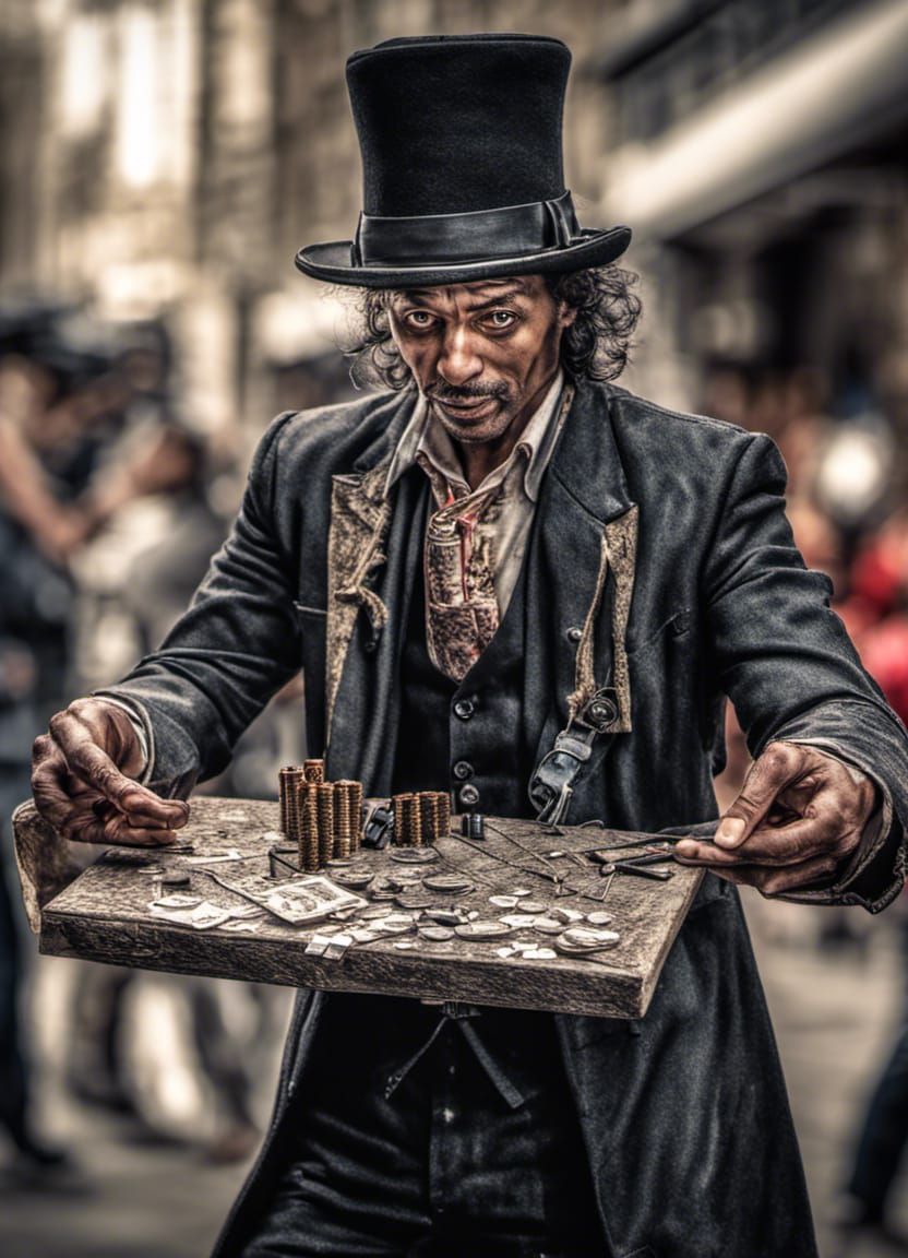 Street Magician - AI Generated Artwork - NightCafe Creator