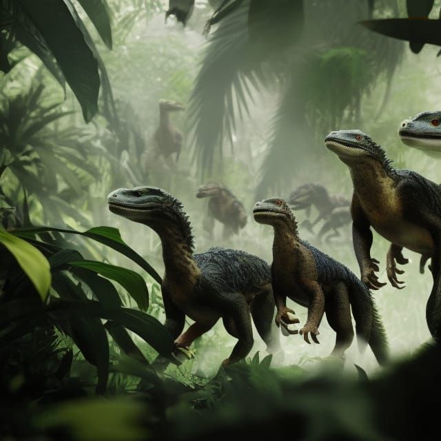 Raptor Pack 2 - AI Generated Artwork - NightCafe Creator