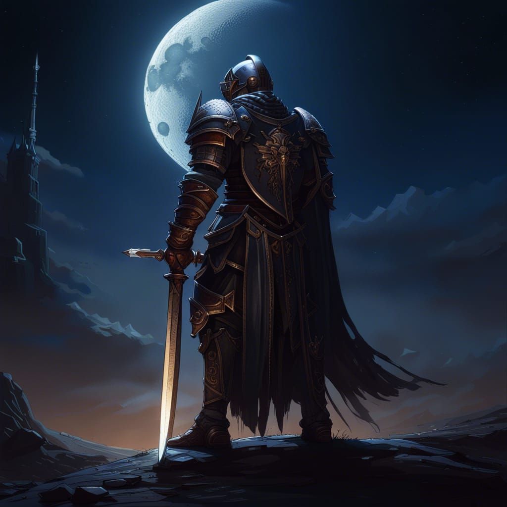 Lunar Templar - AI Generated Artwork - NightCafe Creator