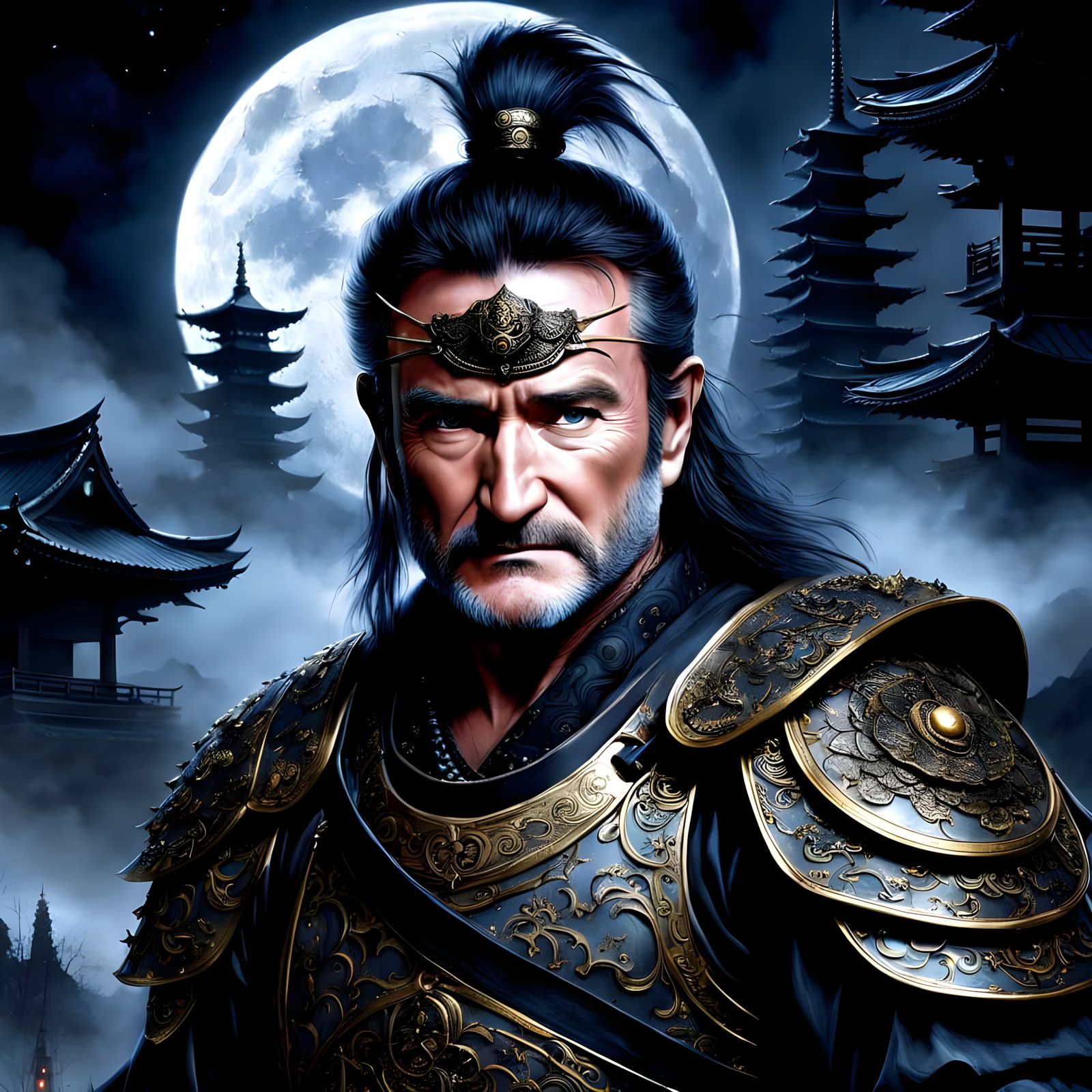Robin Williams was a samurai warrior and battled demons in ancient Japan