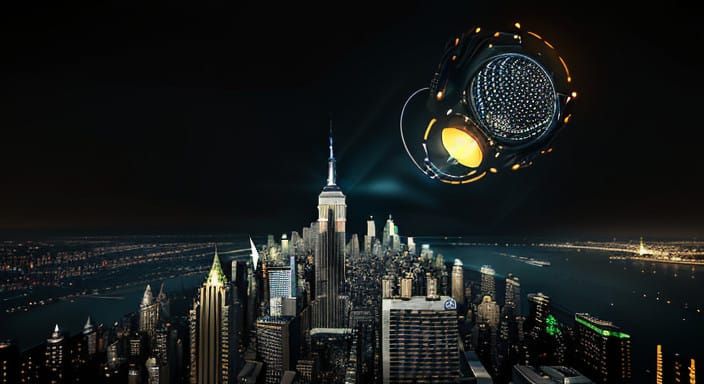 Drone formation of The Ball drop New Years 2025 New York City 2025 ...