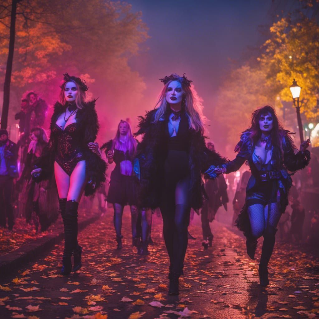 Vampire community festival, people from the vampire community ...