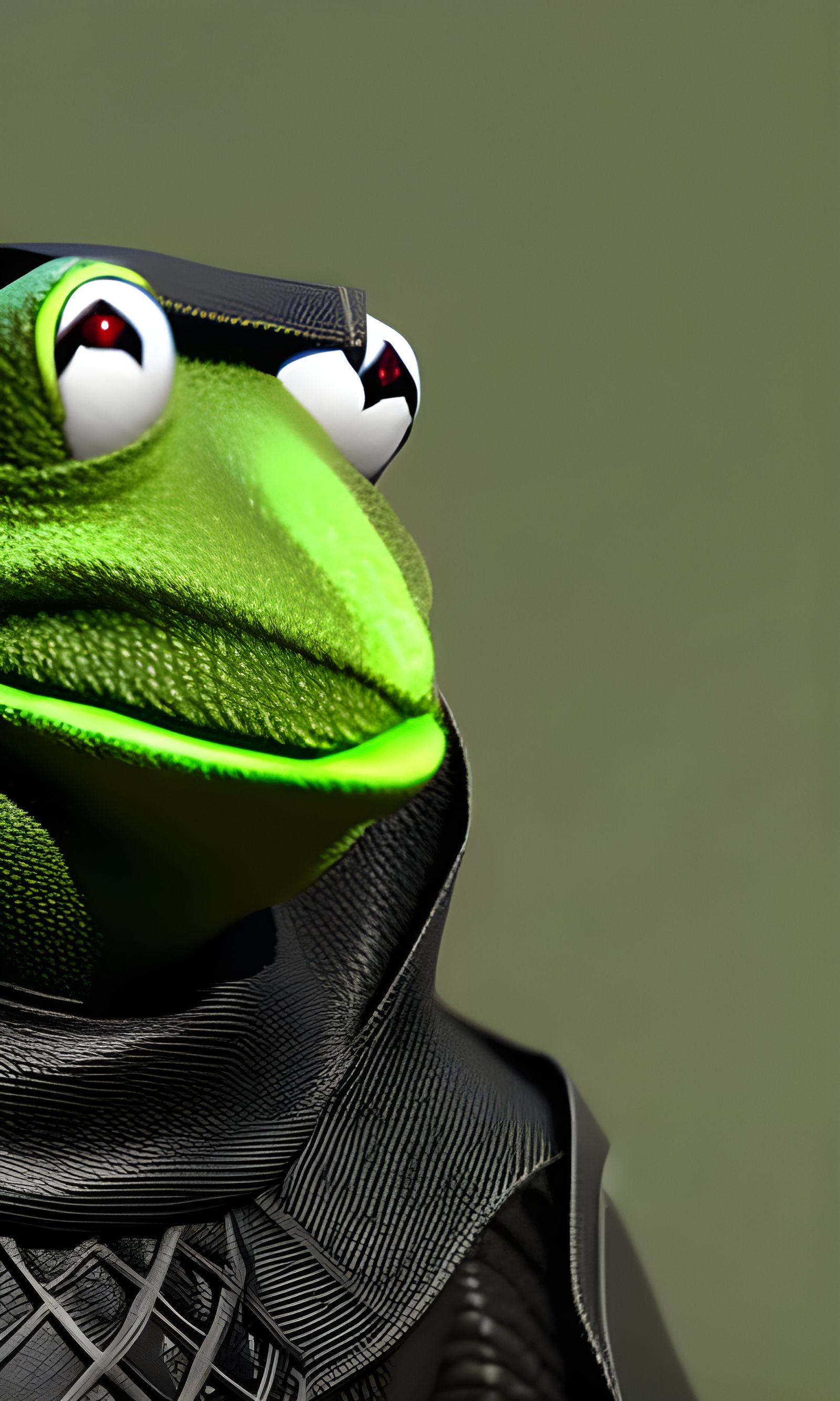 Next level Evil Kermit - AI Generated Artwork - NightCafe Creator