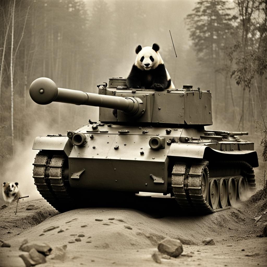 Panda war - AI Generated Artwork - NightCafe Creator
