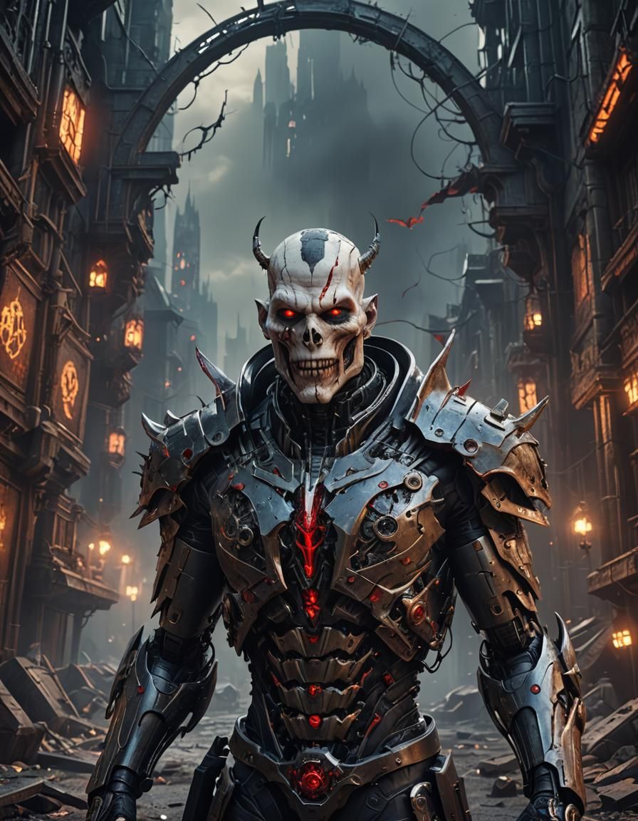 Cyborg Vampire - AI Generated Artwork - NightCafe Creator