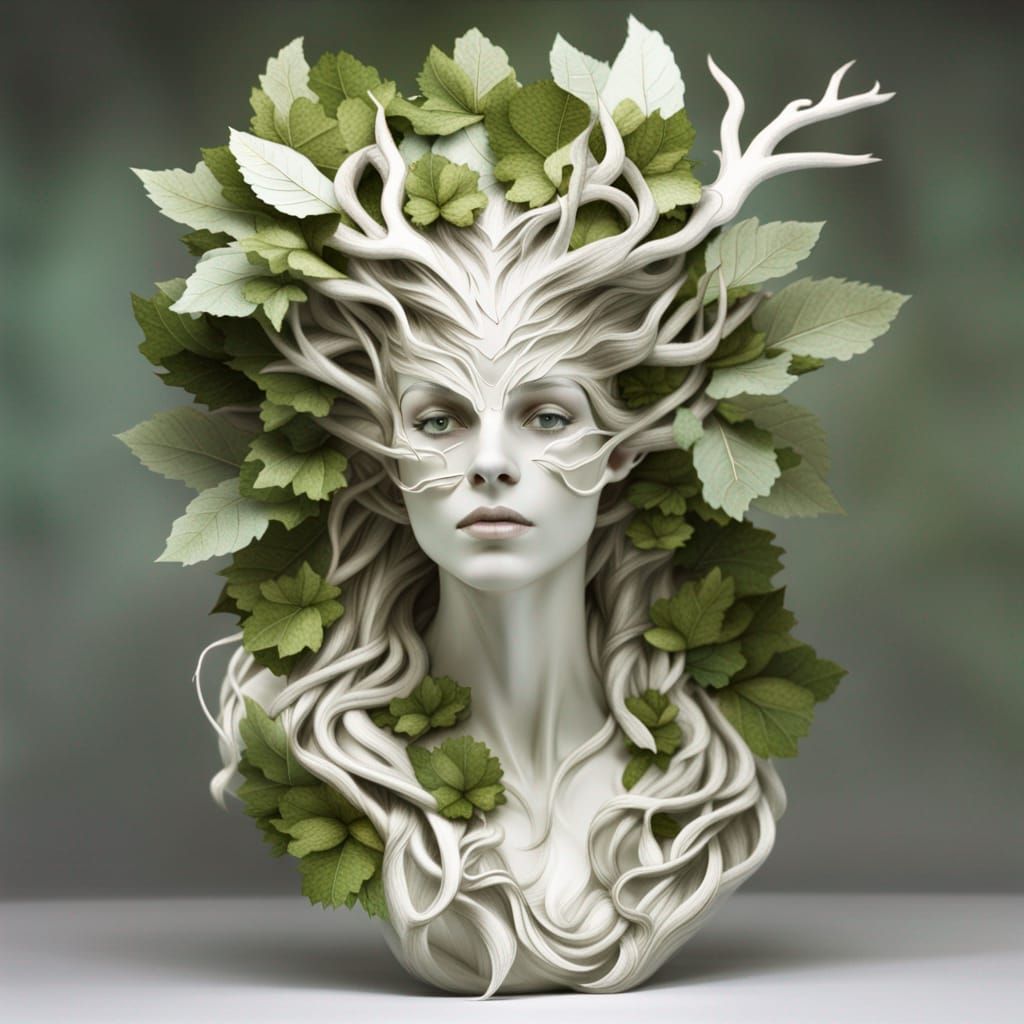 Sculpture Of A Forest Dryad - AI Generated Artwork - NightCafe Creator