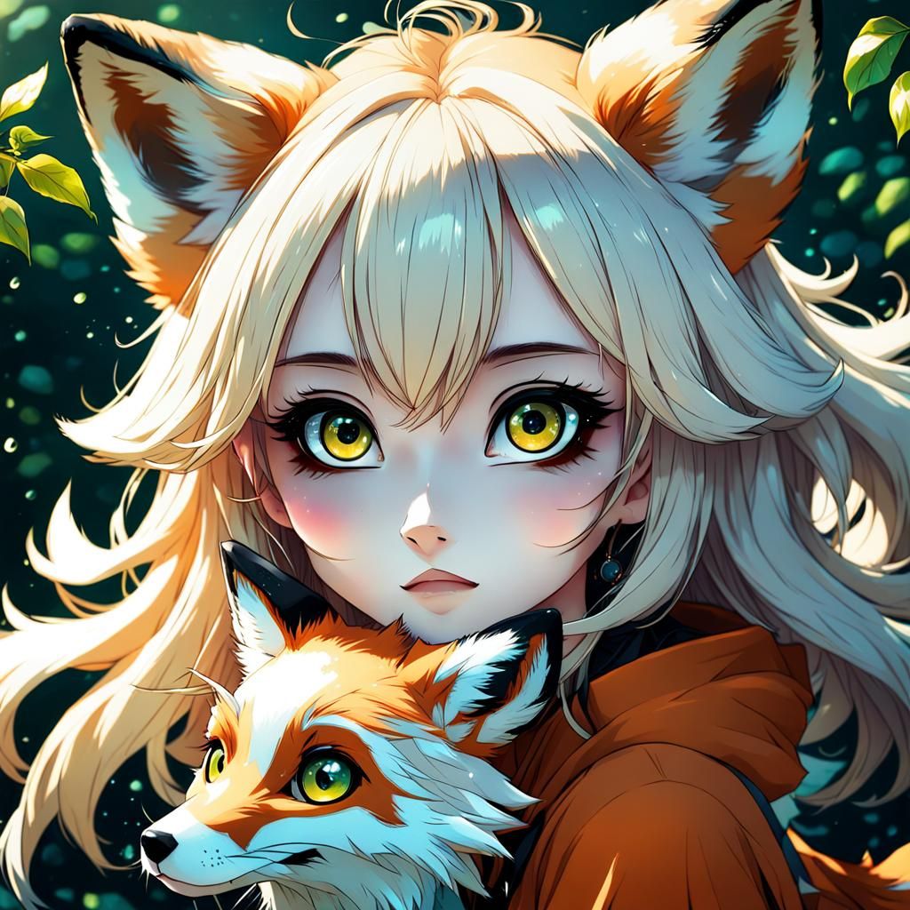 Innocent Fox Girl - AI Generated Artwork - NightCafe Creator